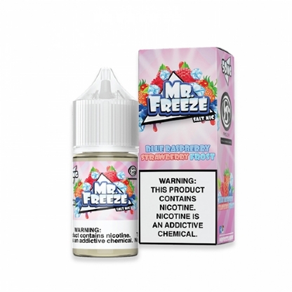 Líquido Mr. Freeze - Nicsalt - Blue Raspberry Strawberry Frost - 30ml