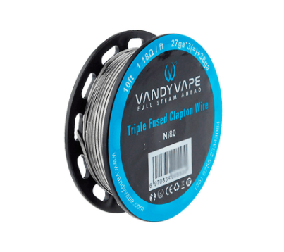 Vandy Vape - Carretel - Triple Fused Clapton Wire - 1.18ohms - Ni80 ...