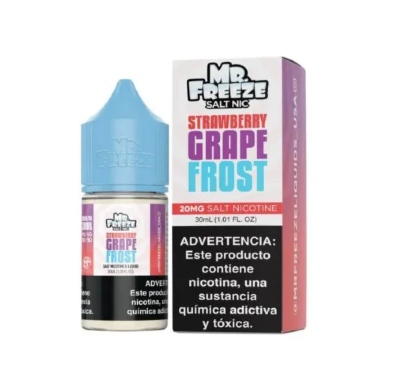 Líquido Mr. Freeze - Nicsalt - Strawberry Grape Frost - 30ml