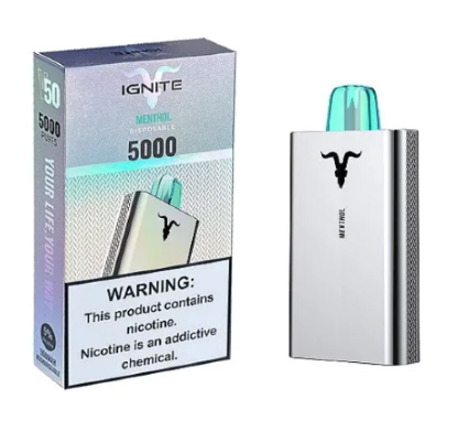 Ignite - V50 - Pod Descartável - 5000Puffs - 5% (50mg) - (Recarregável)